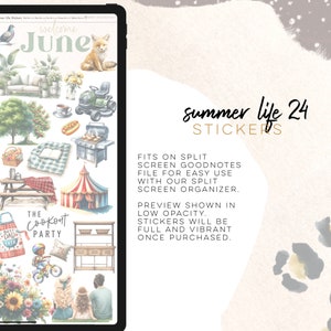 Summer Life Digital Stickers | Summer Goodnotes Modern Stickers ...