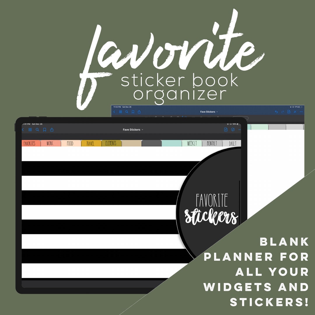 Favorite Digital Sticker Organizer | Digital Sticker Organizer ...