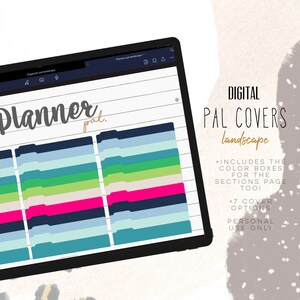 LANDSCAPE Planner Pal Covers - Etsy