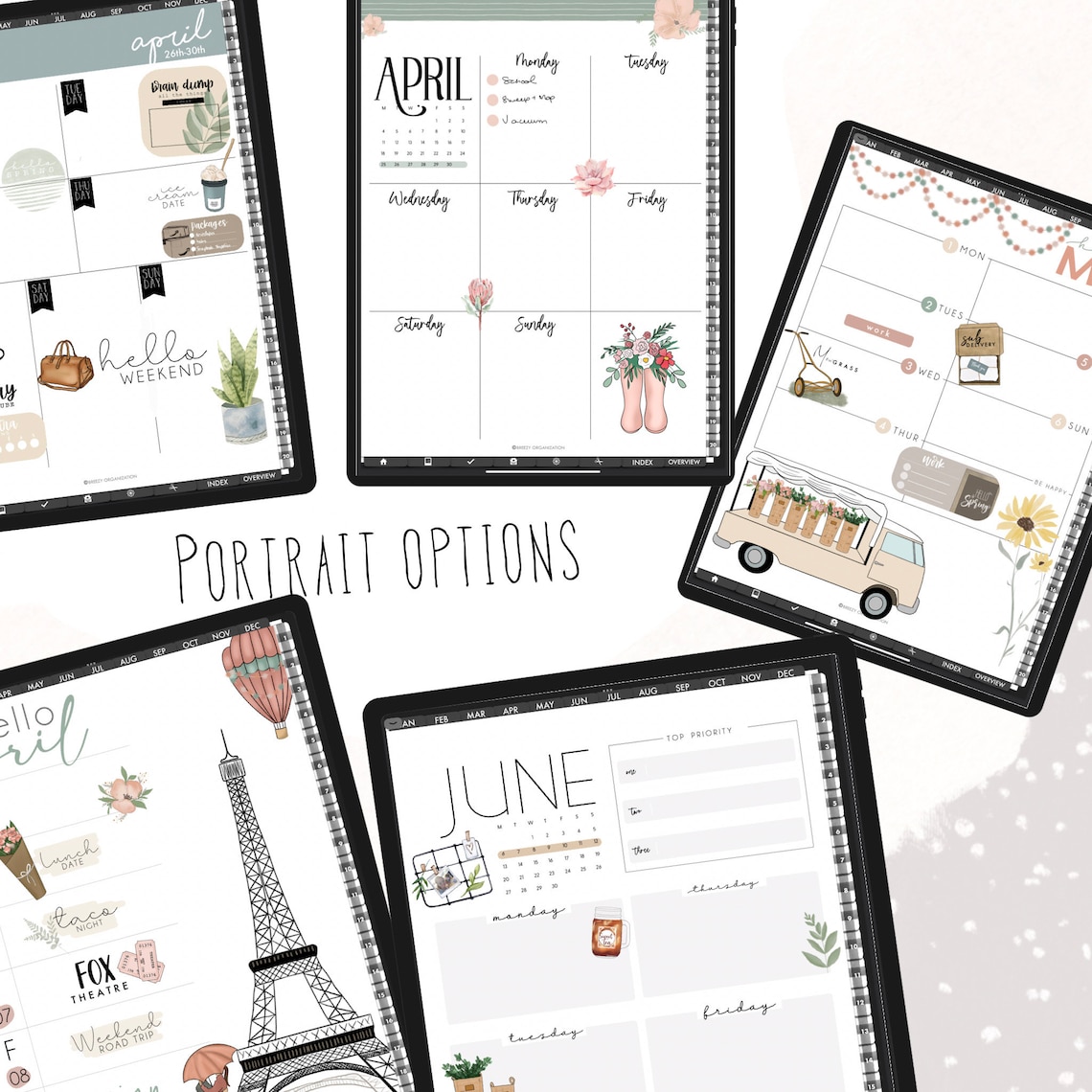 Weekly Digital INSERTS for the Customizable and Life Digital - Etsy