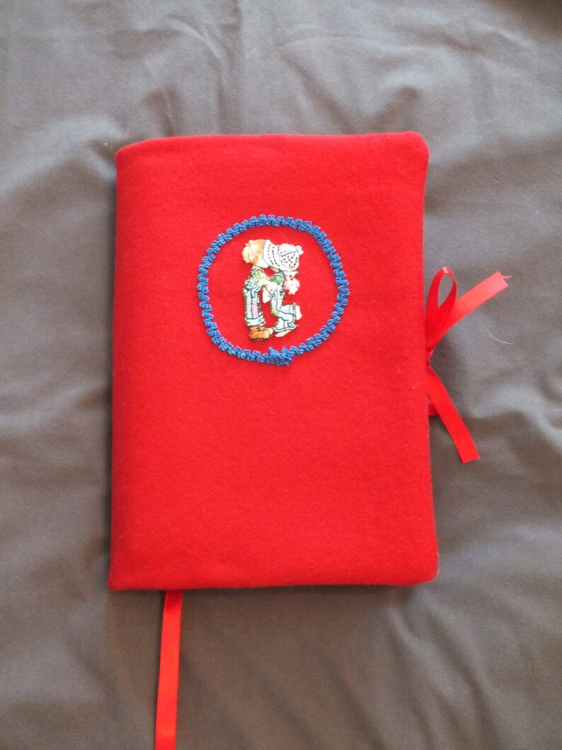 Red Fabric Book Cover Red Felt Book Cover Red Fabric Bible Cover Book ...