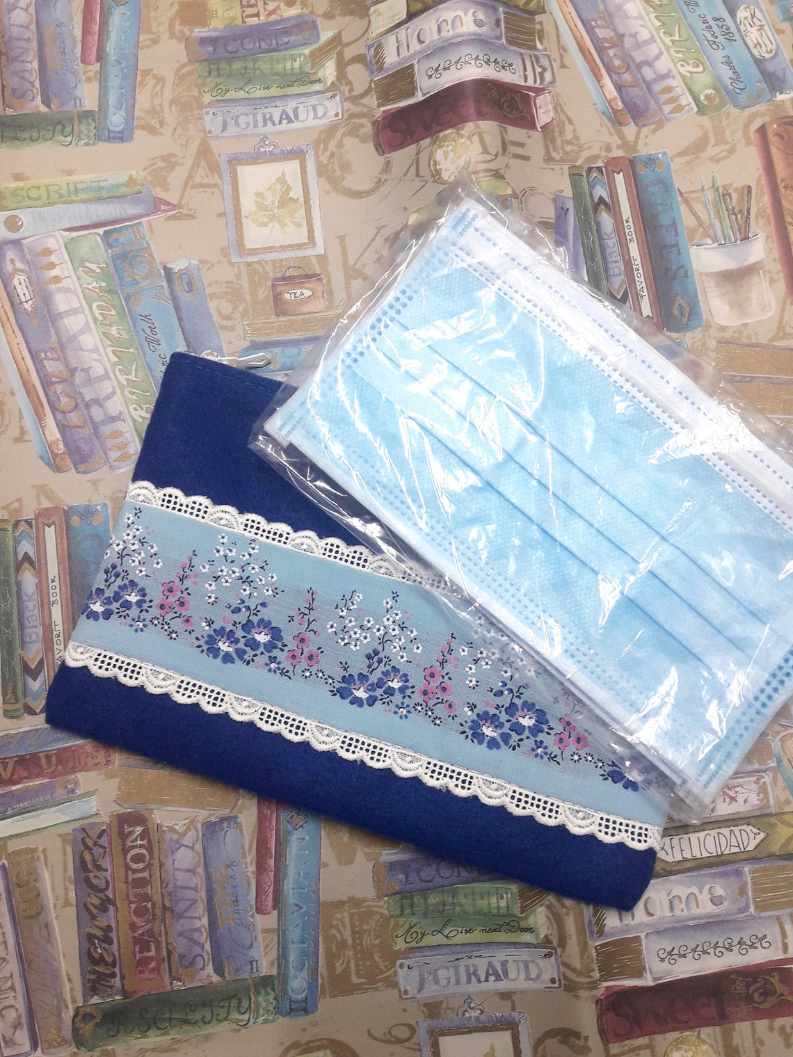 Mask Pouch, Fabric Mask Pouch, Mask Purse, Purse for Bag, Mask ...