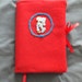 Red Fabric Book Cover Red Felt Book Cover Red Fabric Bible Cover Book ...