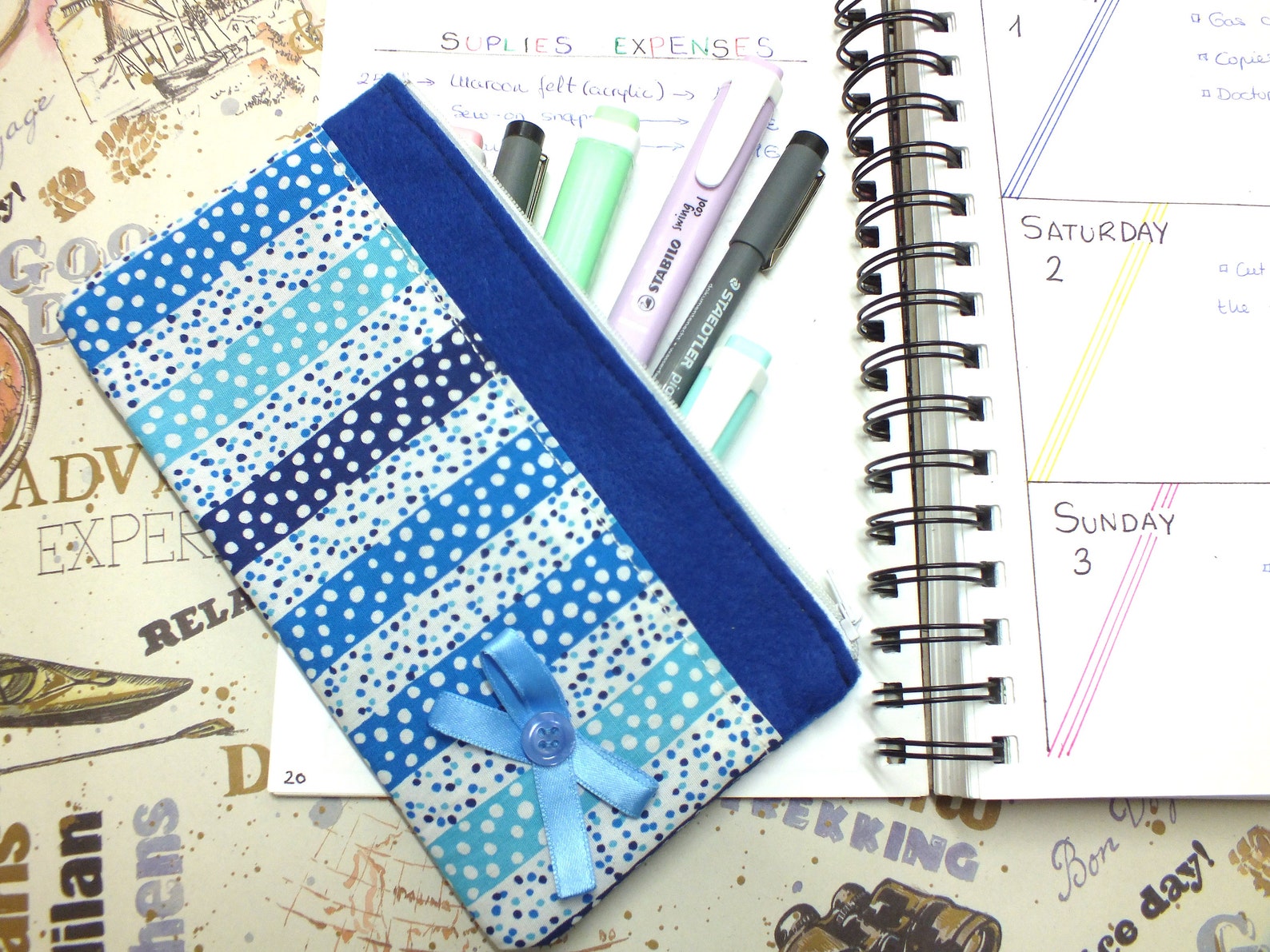 Felt Pouch Face Mask Pouch Make up Bag Zipper Pouch School - Etsy