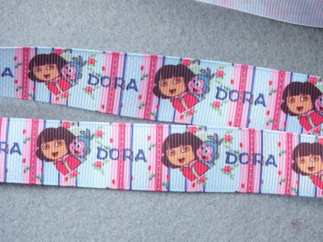 Grossgrain Ribbon Little Girl Ribbon Pink Blue Ribbon DORA - Etsy