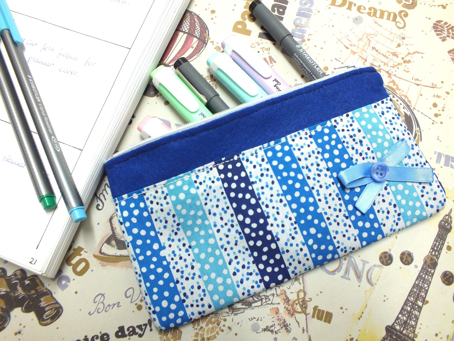 Felt Pouch Face Mask Pouch Make up Bag Zipper Pouch School - Etsy