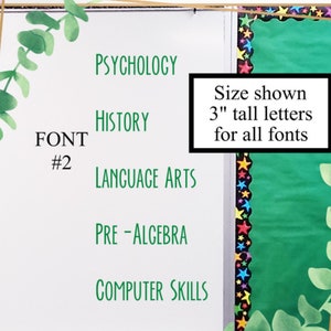 School Subjects Decal, Teacher Decal, Classroom Decor, Classroom Wall ...