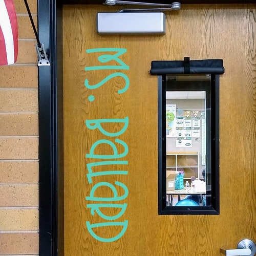 Teacher Name Decal Teacher Decal Classroom Decor Vinyl Wall - Etsy