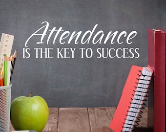 Knowledge is the key to success classroom decal teacher | Etsy