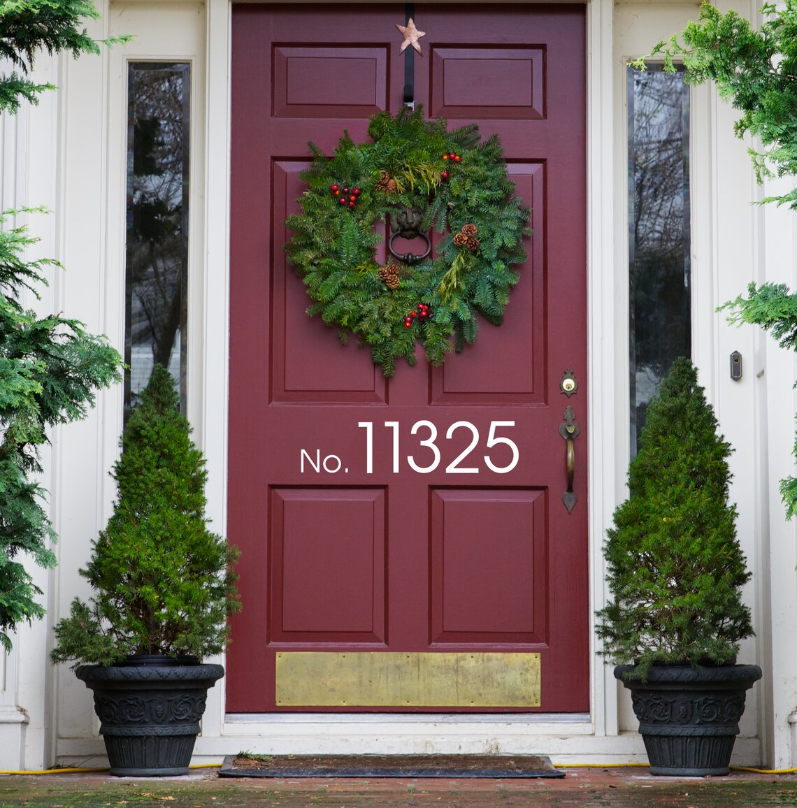 Home Address, Front Door, Front Door Decal, Home Address Decal, Address ...