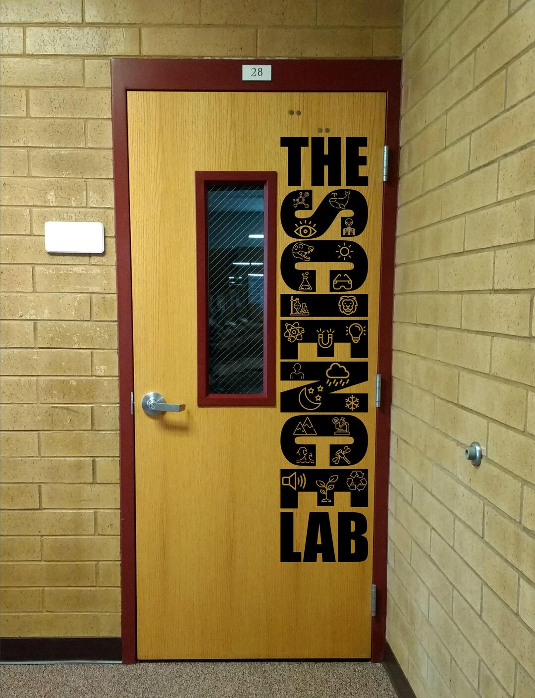 Science Lab Door Decal | Vinyl Classroom Sign for Teachers | STEM ...