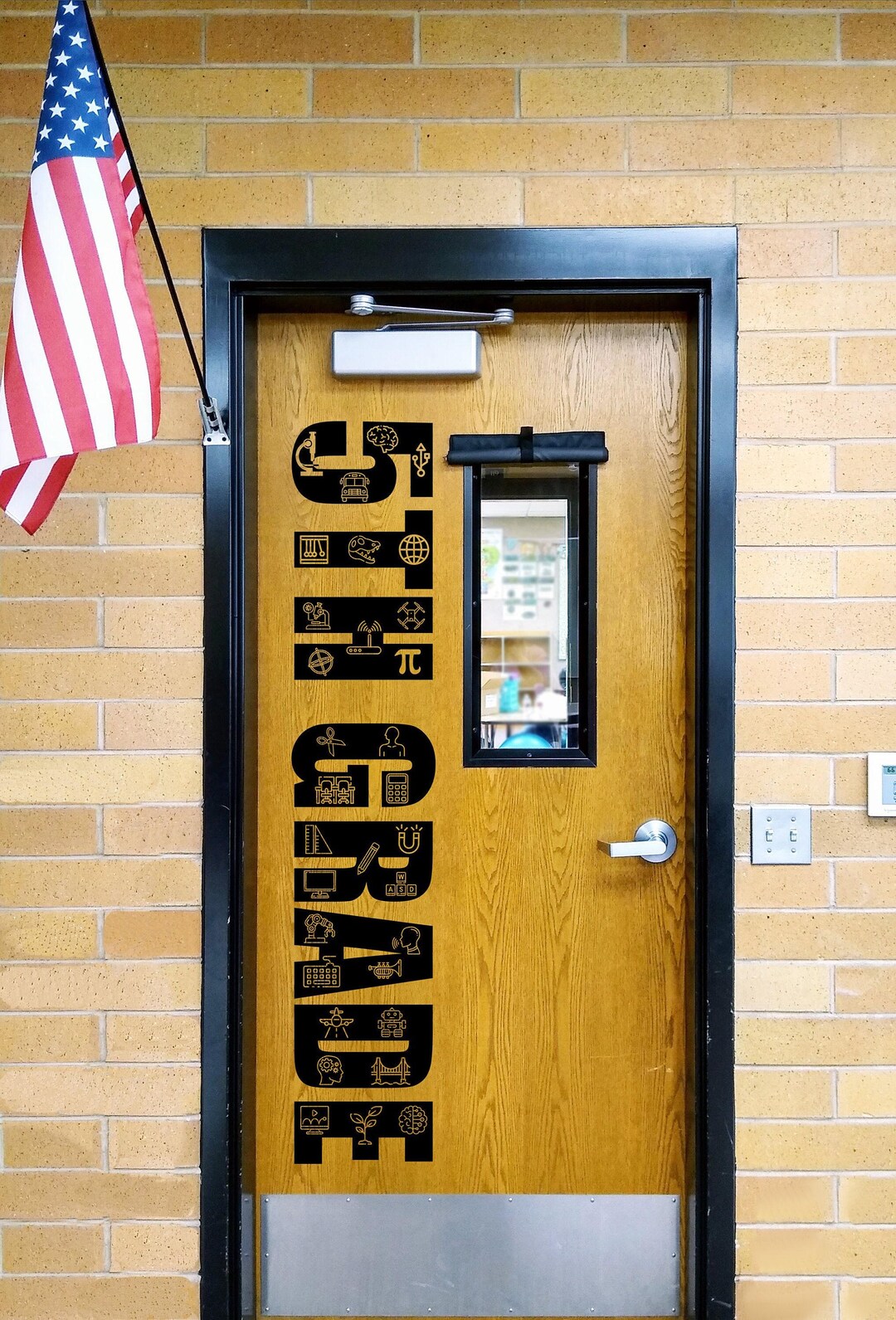 5th Grade Classroom Door Vinyl Decal | Large Teacher Door Sign | School ...