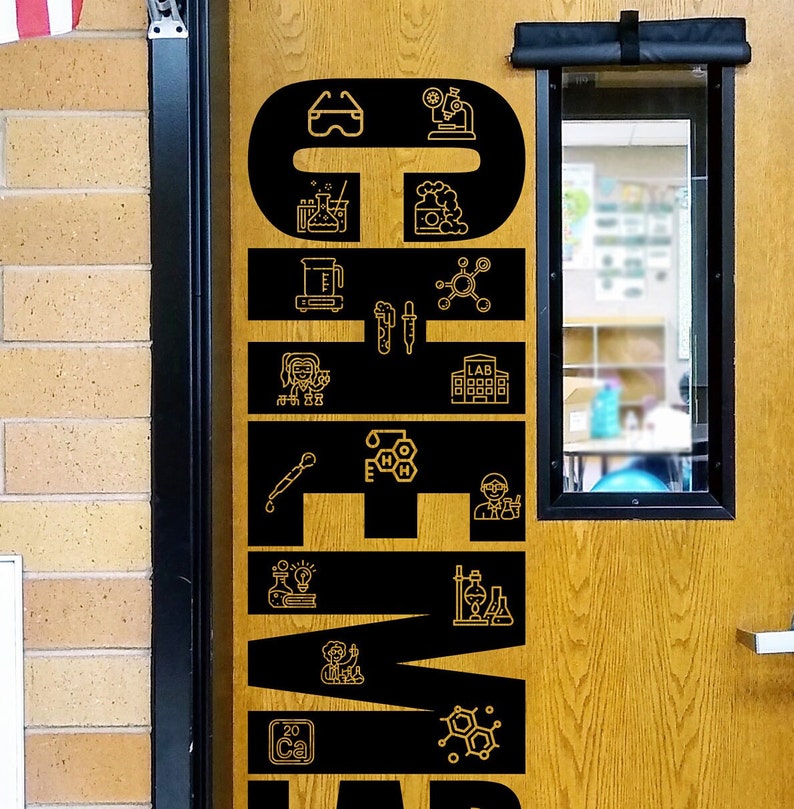 CHEM Lab Teacher Decal School Classroom Vinyl Wall Decal - Etsy