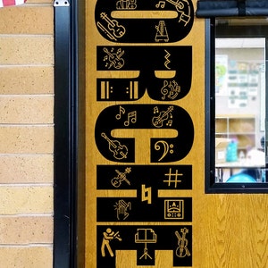 Orchestra, String Orchestra, Teacher Decal, School Classroom, String ...
