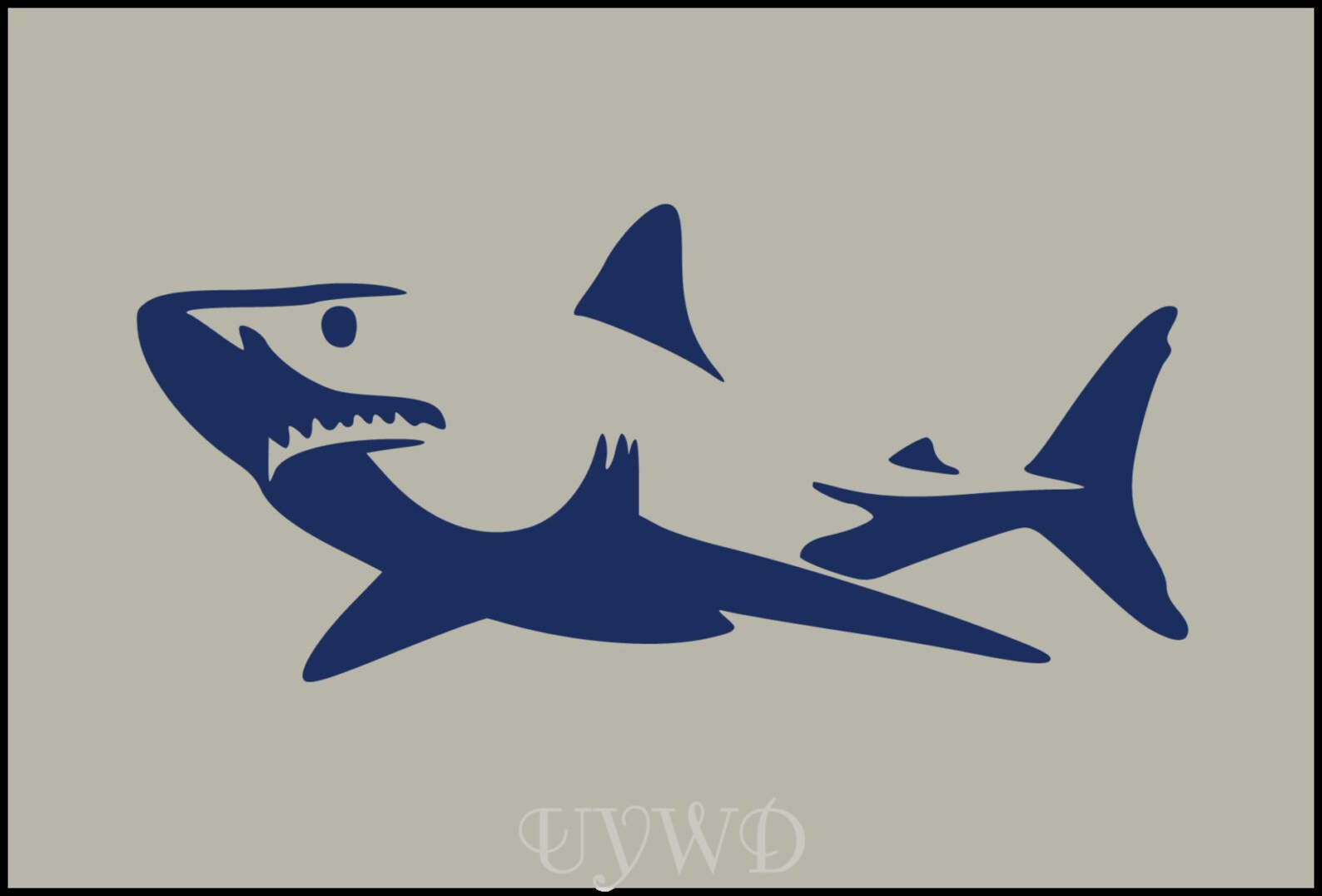 Shark Shark Decal Shark Sticker Shark Wall Decal Great | Etsy