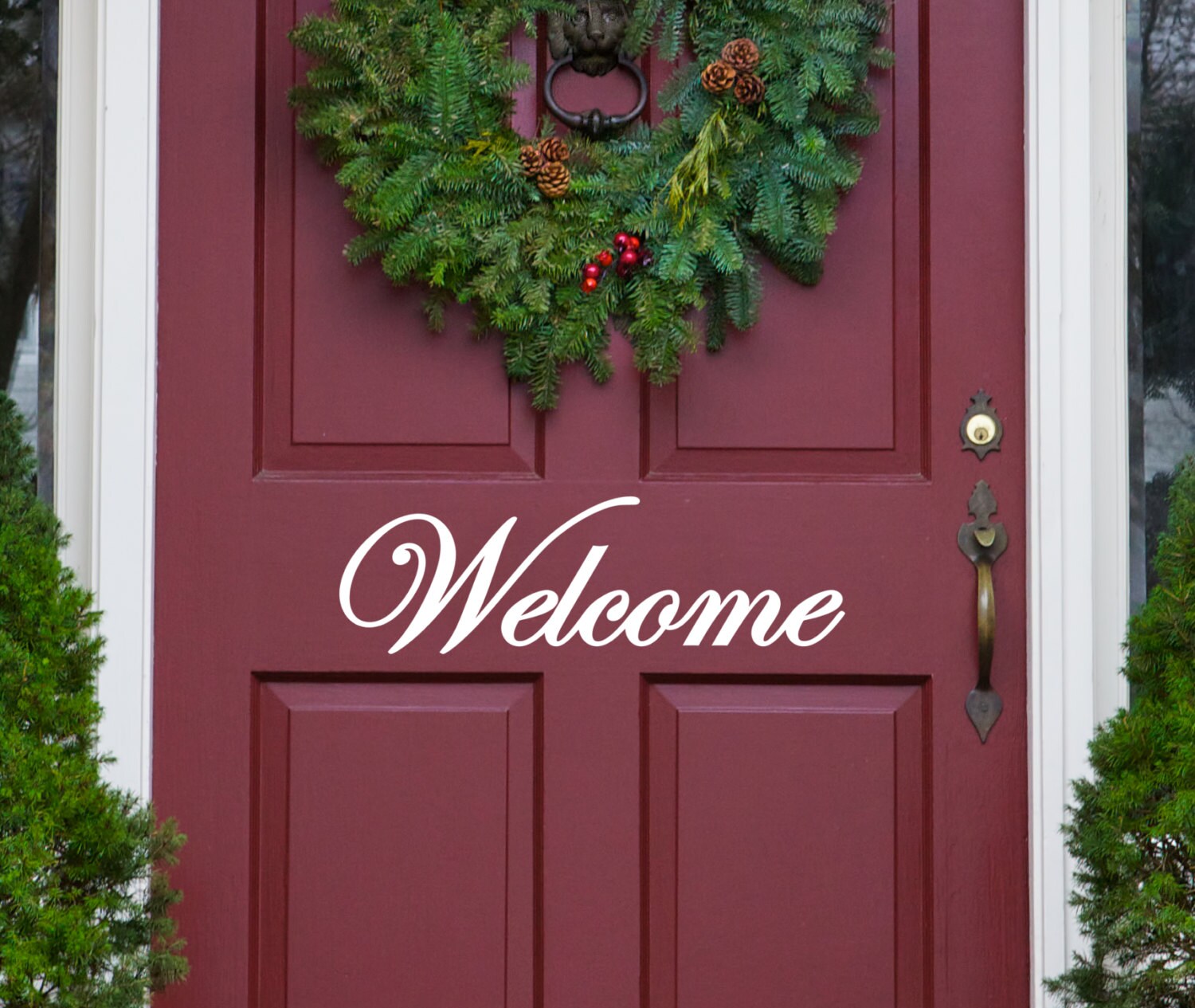 Welcome, Front Door, Front Door Decal, Welcome Decal, Welcome Sign ...