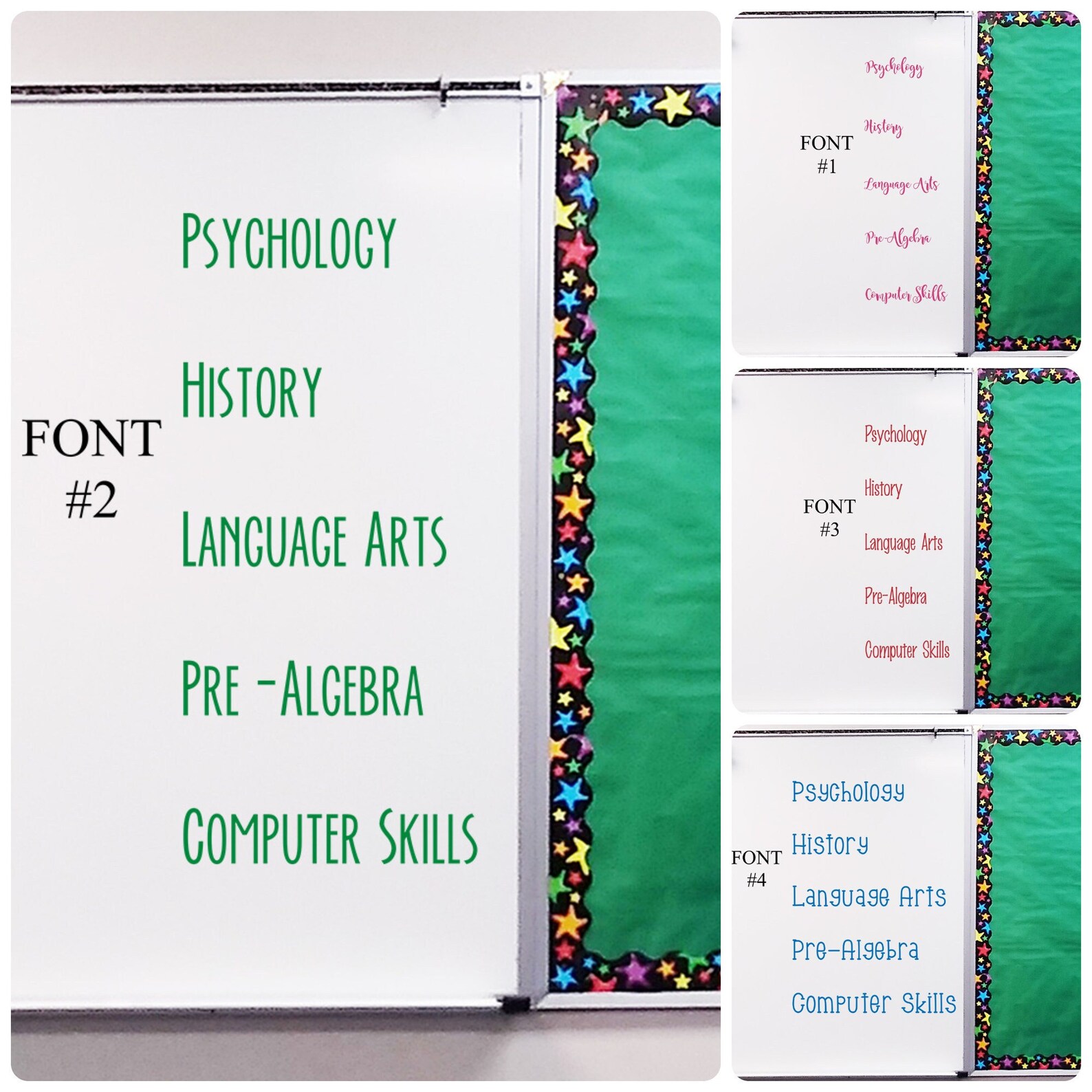 School Subjects Decal Teacher Decal Classroom Decor | Etsy