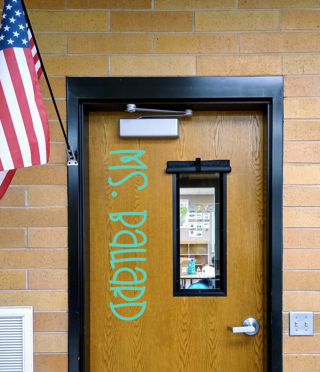 Teacher Name, Teacher Decal, Classroom Decor, Vinyl Wall Decal ...