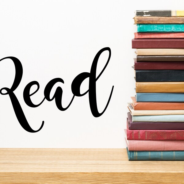 Reading Wall Decal - Etsy