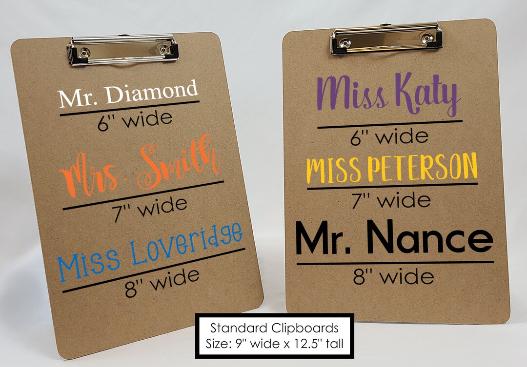 Clipboard Names, Back to School, Teacher Clipboards, Classroom Teacher ...