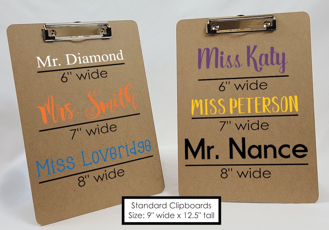 Clipboard Names Back to School Teacher Clipboards Classroom - Etsy