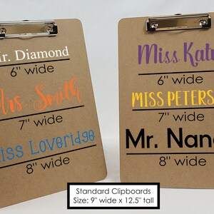 Clipboard Names, Back to School, Teacher Clipboards, Classroom Teacher ...