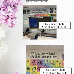 Be Kind, Work Hard, Know That You Are Loved, Inspirational Quote ...