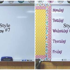 School Calendar Decal, Teacher Decal, Classroom Decor, Classroom Wall ...