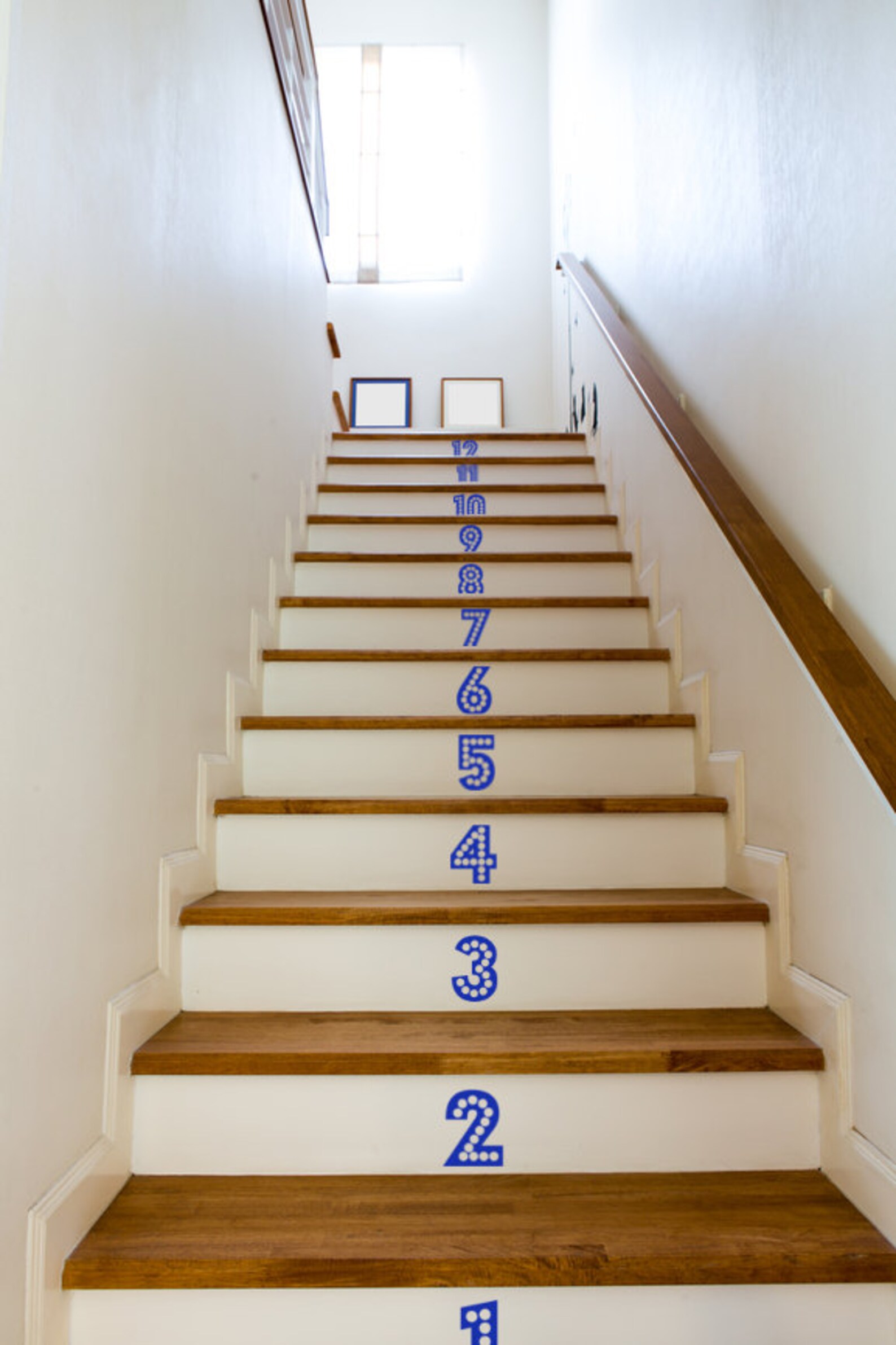 Number Stairs Stair Riser Decal Vinyl Words Home Decor - Etsy