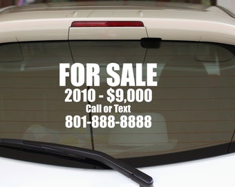 Car for Sale Sign - Etsy