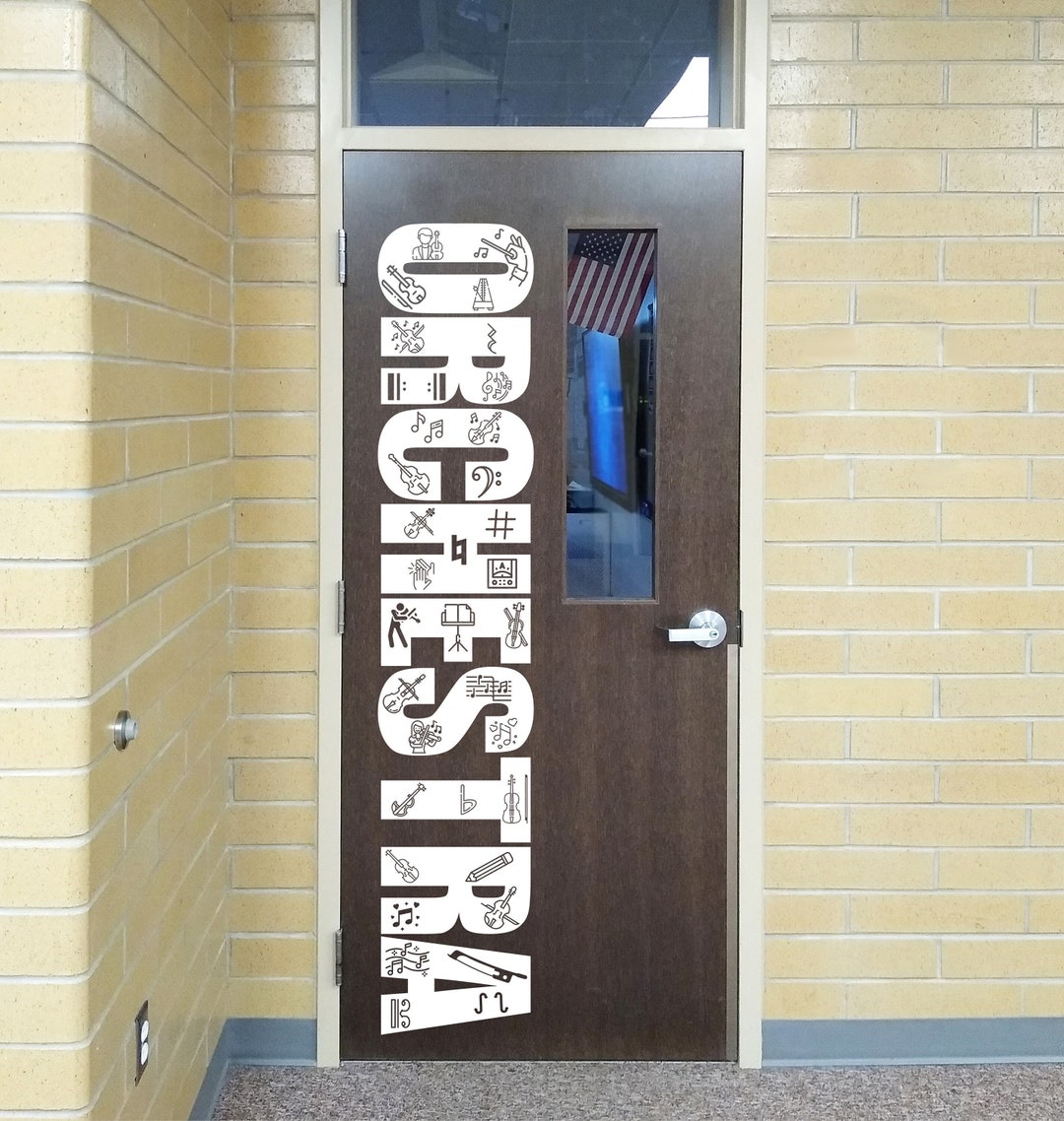 Orchestra, String Orchestra, Teacher Decal, School Classroom, String ...