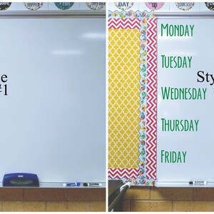 School Calendar Decal, Teacher Decal, Classroom Decor, Classroom Wall ...