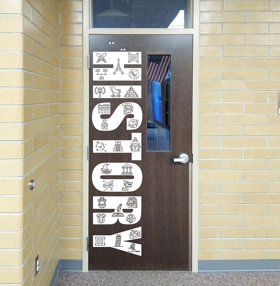 Ancient History Classroom Door Decal | Vinyl Door Sign for Teachers ...