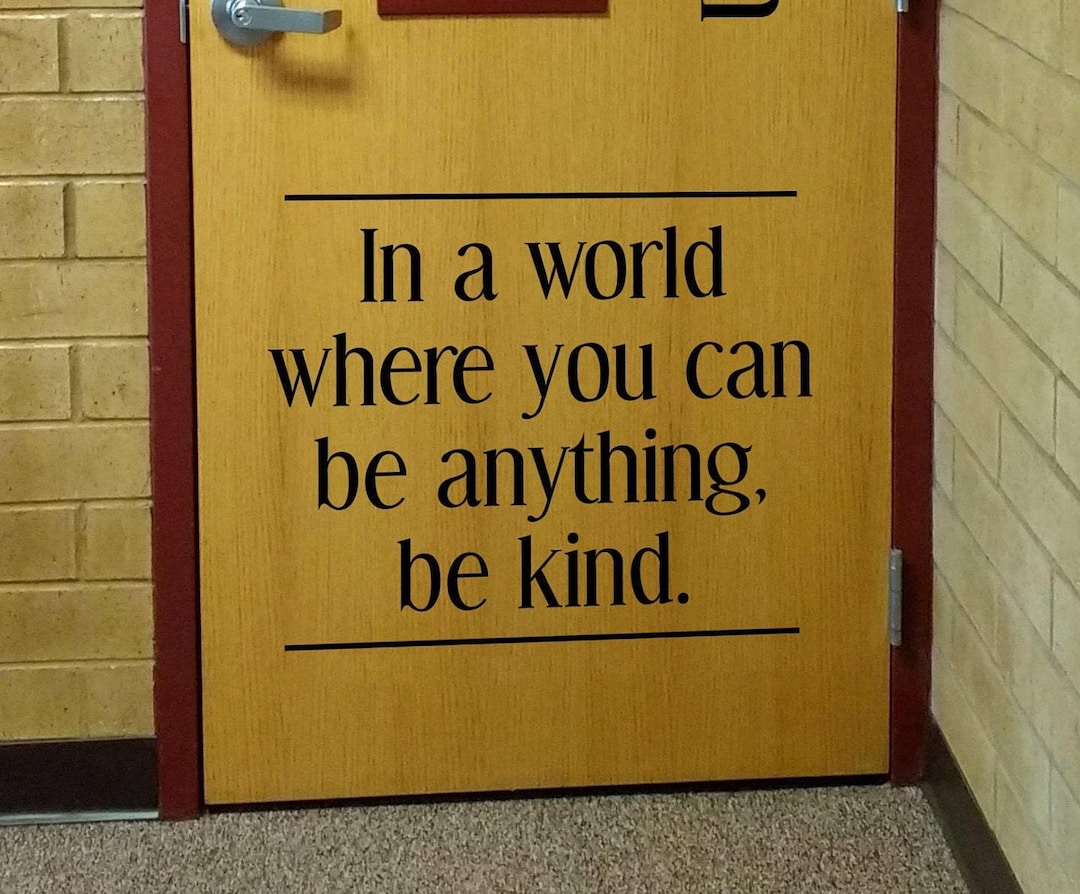 In a World, Teacher Decal, Classroom Decor, Vinyl Wall Decal, Classroom ...