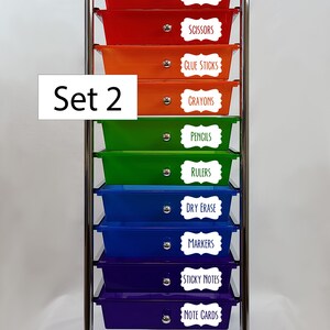 Drawer Labels, Classroom Organization, Teacher Decal, School Classroom ...