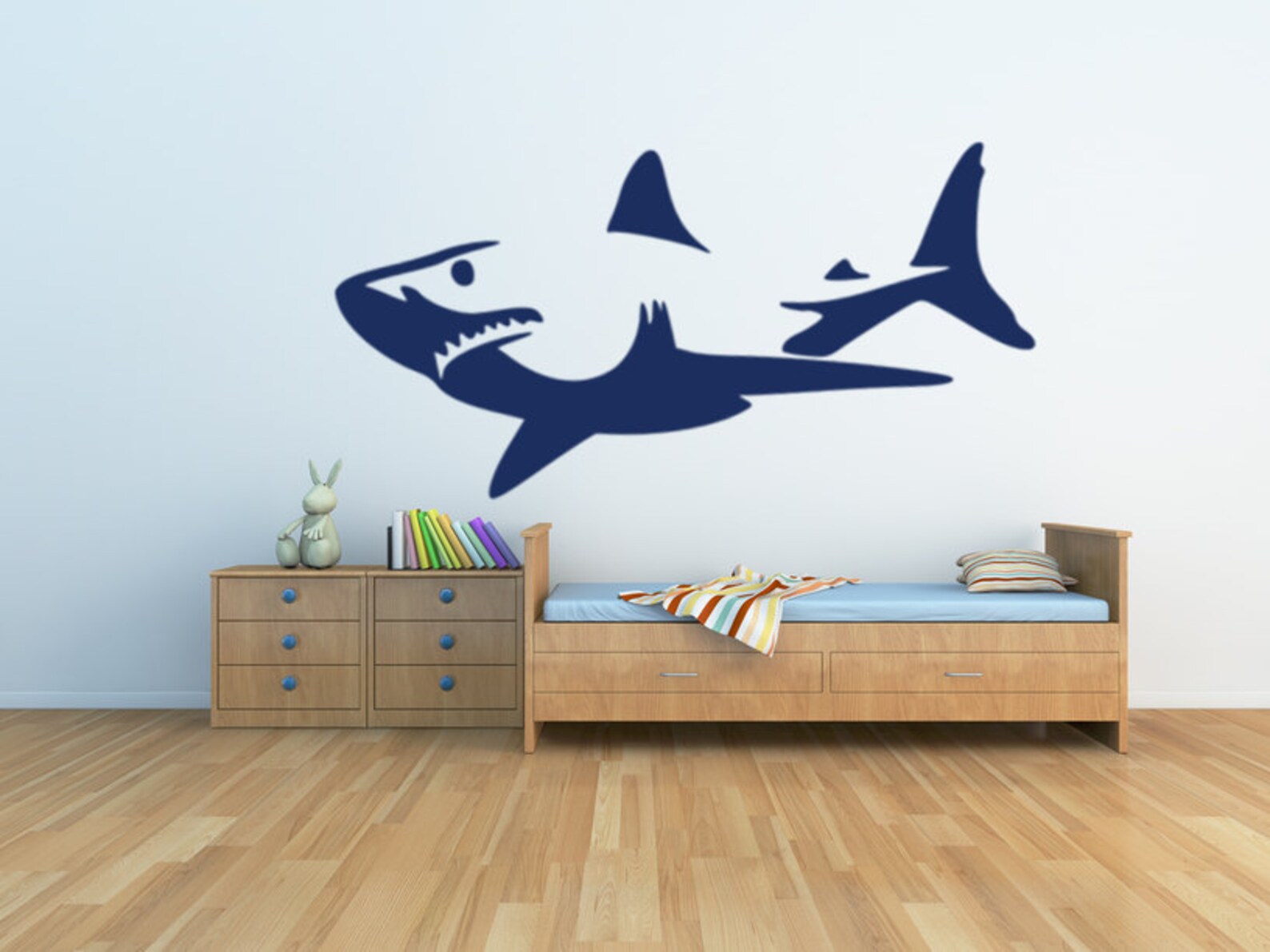 Shark Shark Decal Shark Sticker Shark Wall Decal Great | Etsy