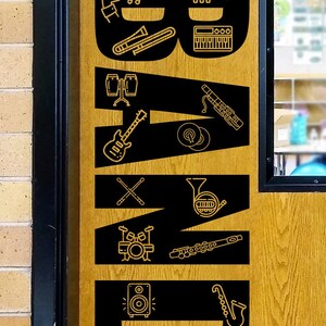The Band Room, Teacher Decal, School Classroom, Vinyl Wall Decal ...