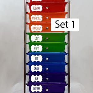 Drawer Labels, Classroom Organization, Teacher Decal, School Classroom ...