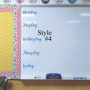 School Calendar Decal, Teacher Decal, Classroom Decor, Classroom Wall ...