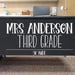 Teacher Name, Teacher Desk Decal, Personalized Classroom Decor, Vinyl ...