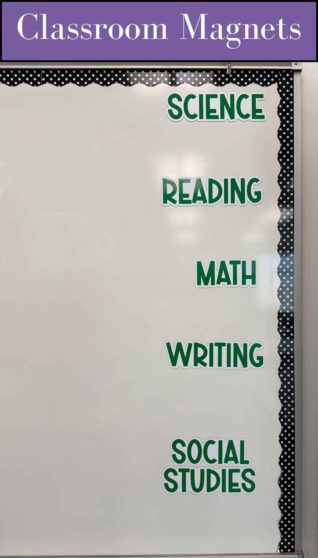 School Subject Magnets, Dry Erase Board Magnets, Customized Magnet ...