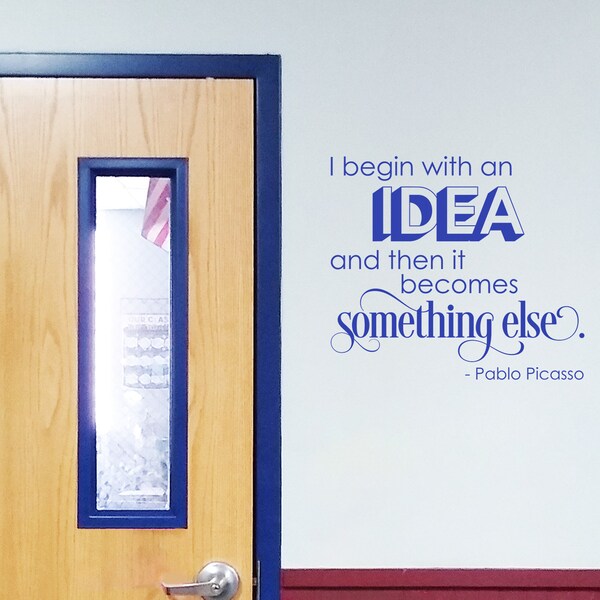 Picasso Quote Decal - Etsy