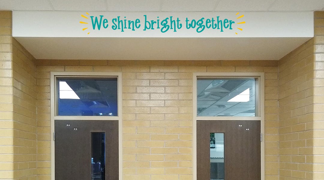 We Shine Bright Together, Teacher Door Decal, Classroom Decor ...