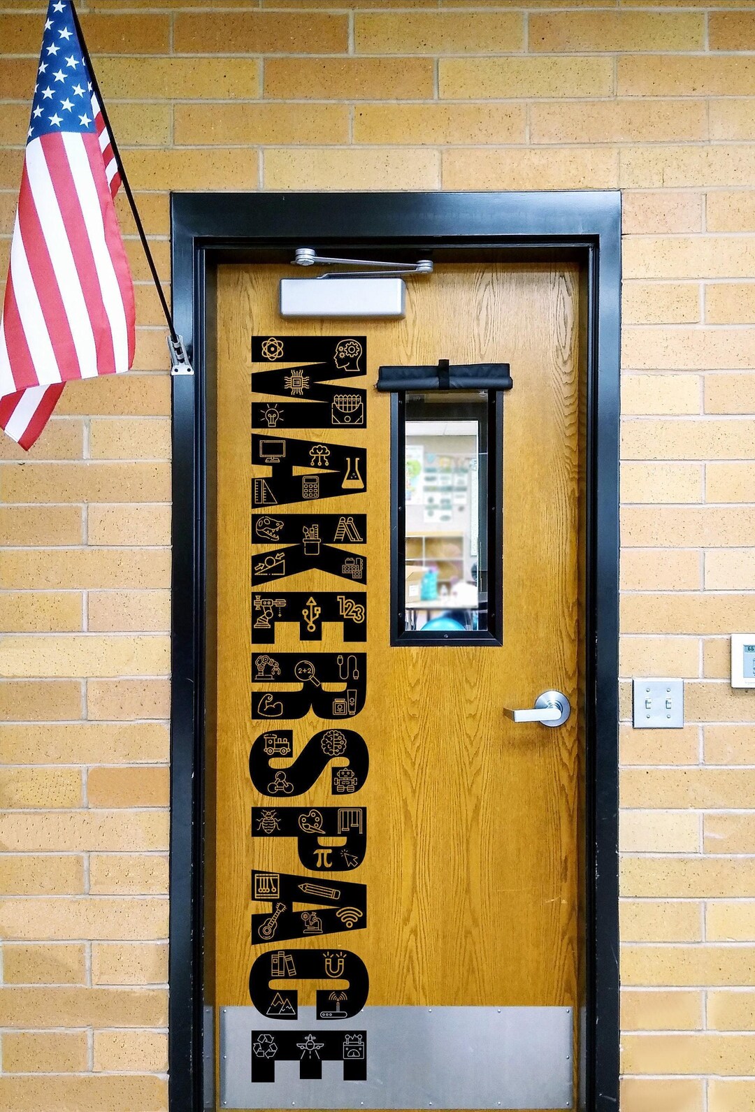 Makerspace Door Decal | Vinyl Classroom Door Sign for Teachers | STEM ...