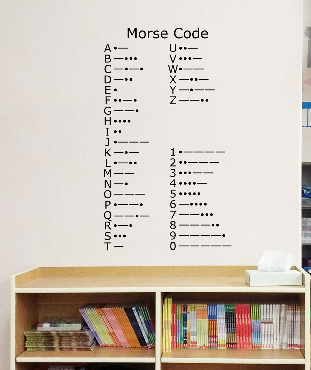 Morse Code, Teacher Decal, School Classroom, Vinyl Wall Decal, Classroom Wall Decal, Alphabet ...