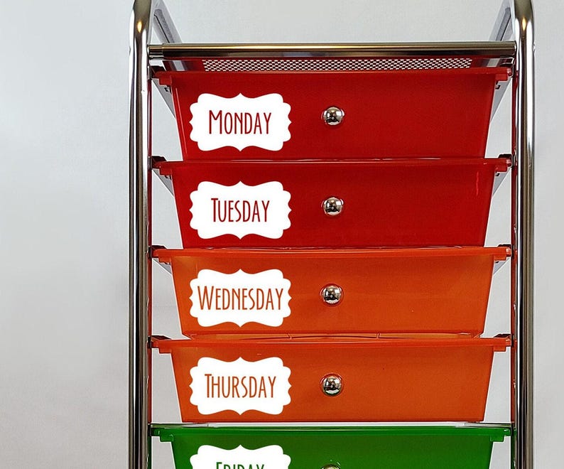 Drawer Labels, Classroom Organization, Teacher Decal, School Classroom ...