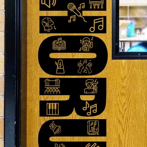 The CHORUS Room, Teacher Decal, School Classroom, Choir Wall Decal ...