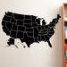 United States Wall Decal, Classroom Wall Decal, Large Wall Decal ...