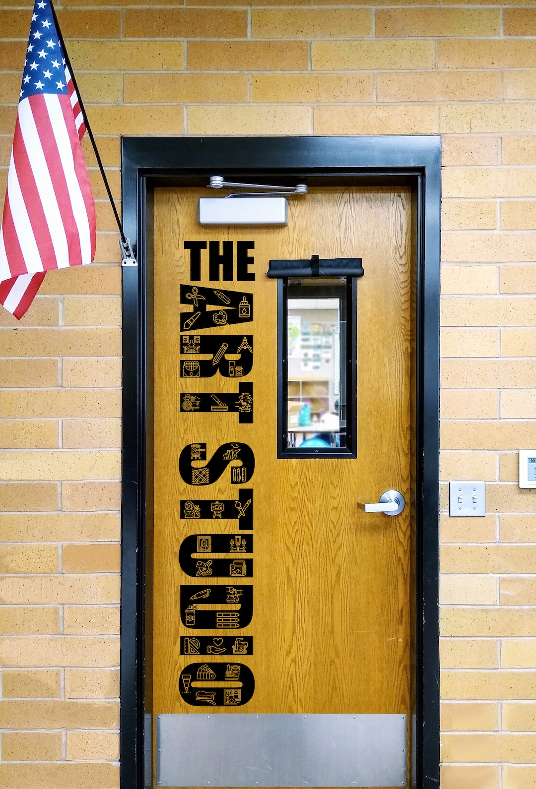 The Art Studio, Art Teacher Decal, School Classroom, Vinyl Wall Decal ...