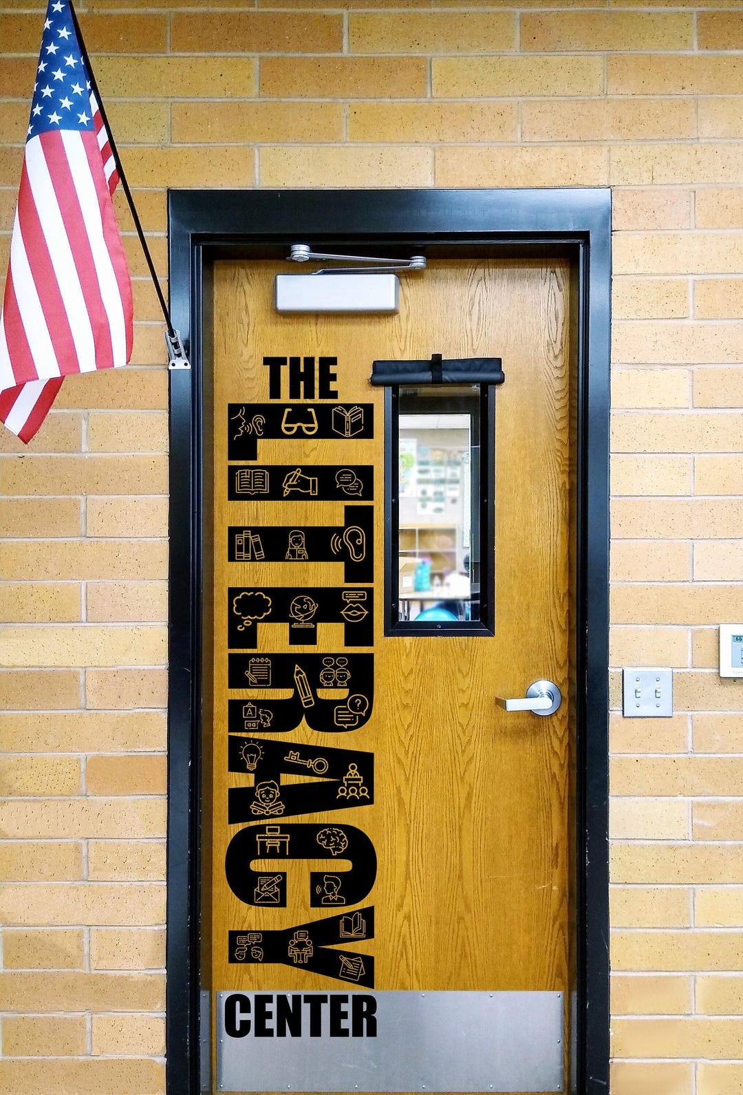 The Literacy Center, Teacher Decal, School Classroom, Vinyl Wall Decal ...